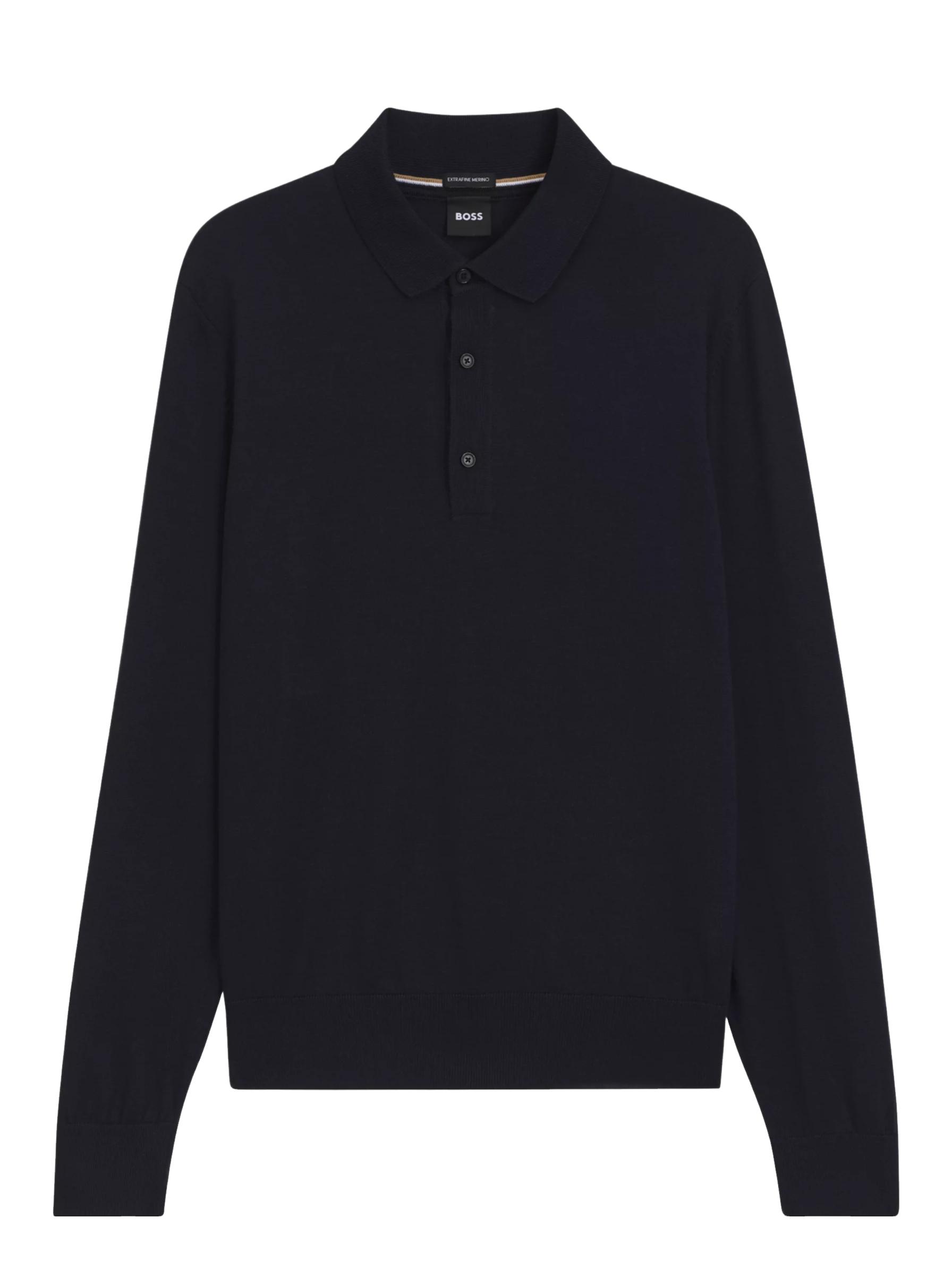 HUGO BOSS Boss Hugo Boss Button Detailed Polo Jumper